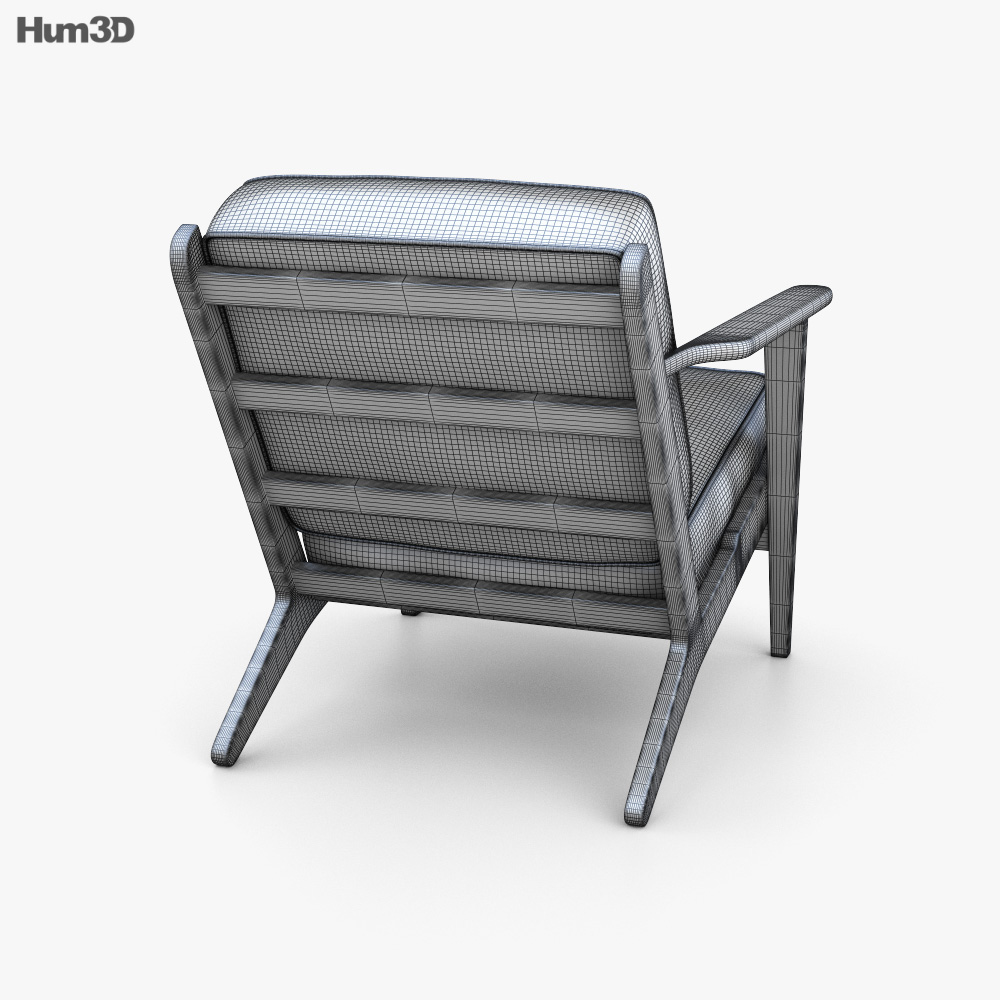 Zin Home Mid-Century Modern Brooks Armchair 3D model - Download in MAX ...
