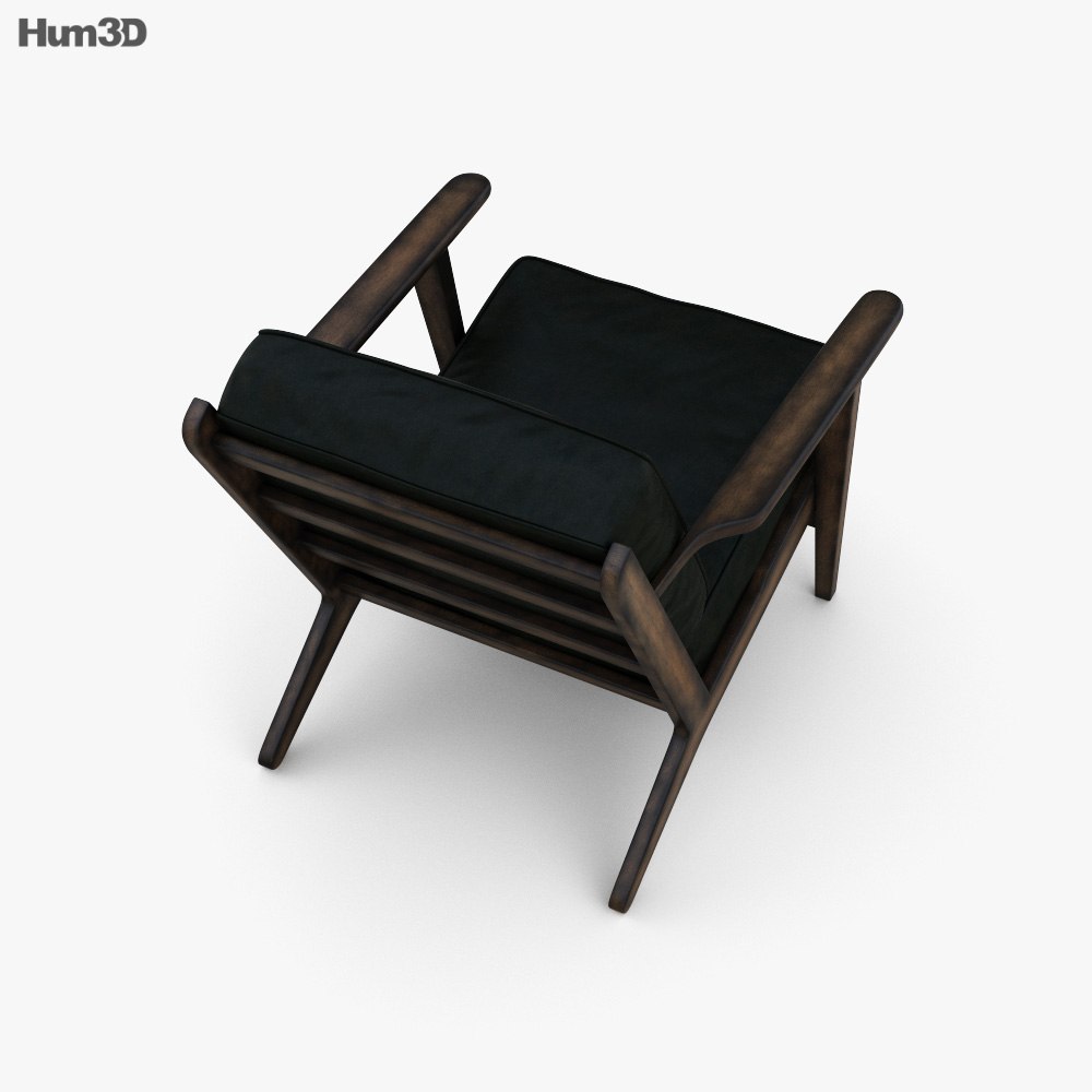 Zin Home Mid-Century Modern Brooks Armchair 3D model - Download in MAX ...
