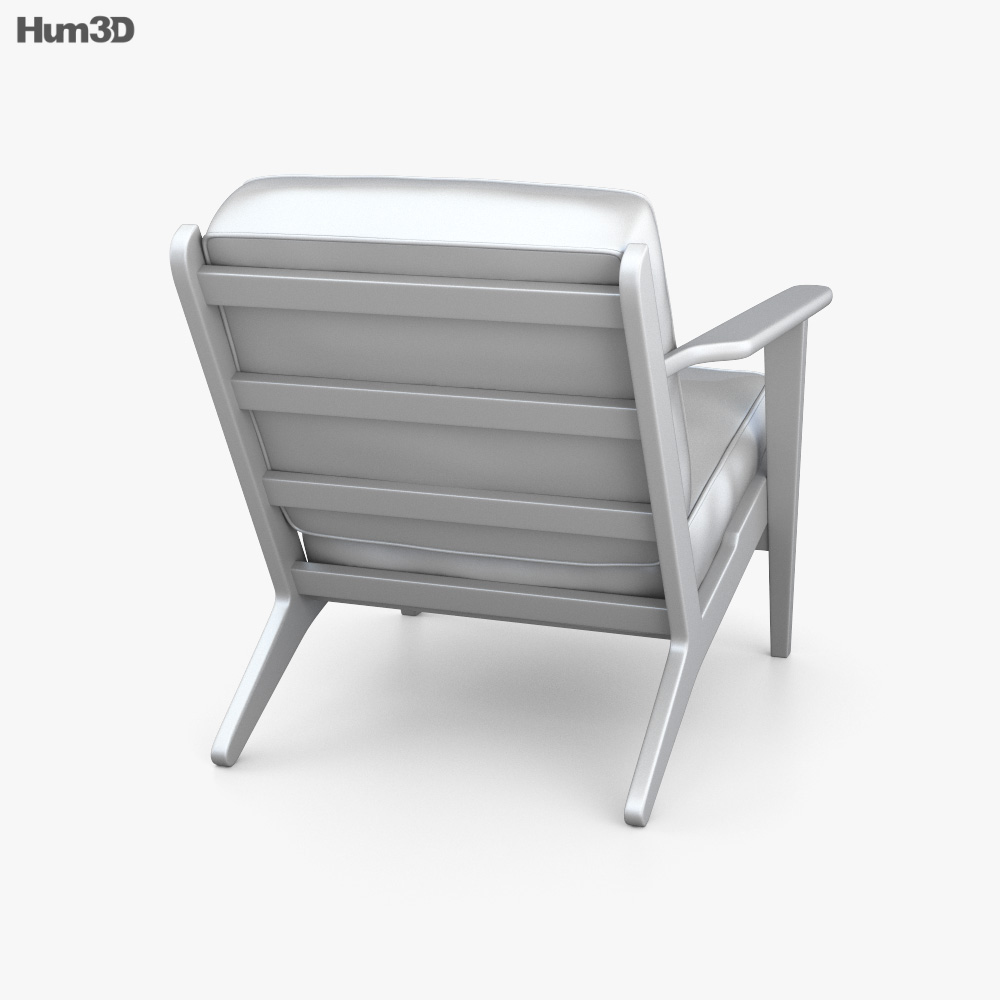 Zin Home Mid-Century Modern Brooks Armchair 3D model - Download in MAX ...