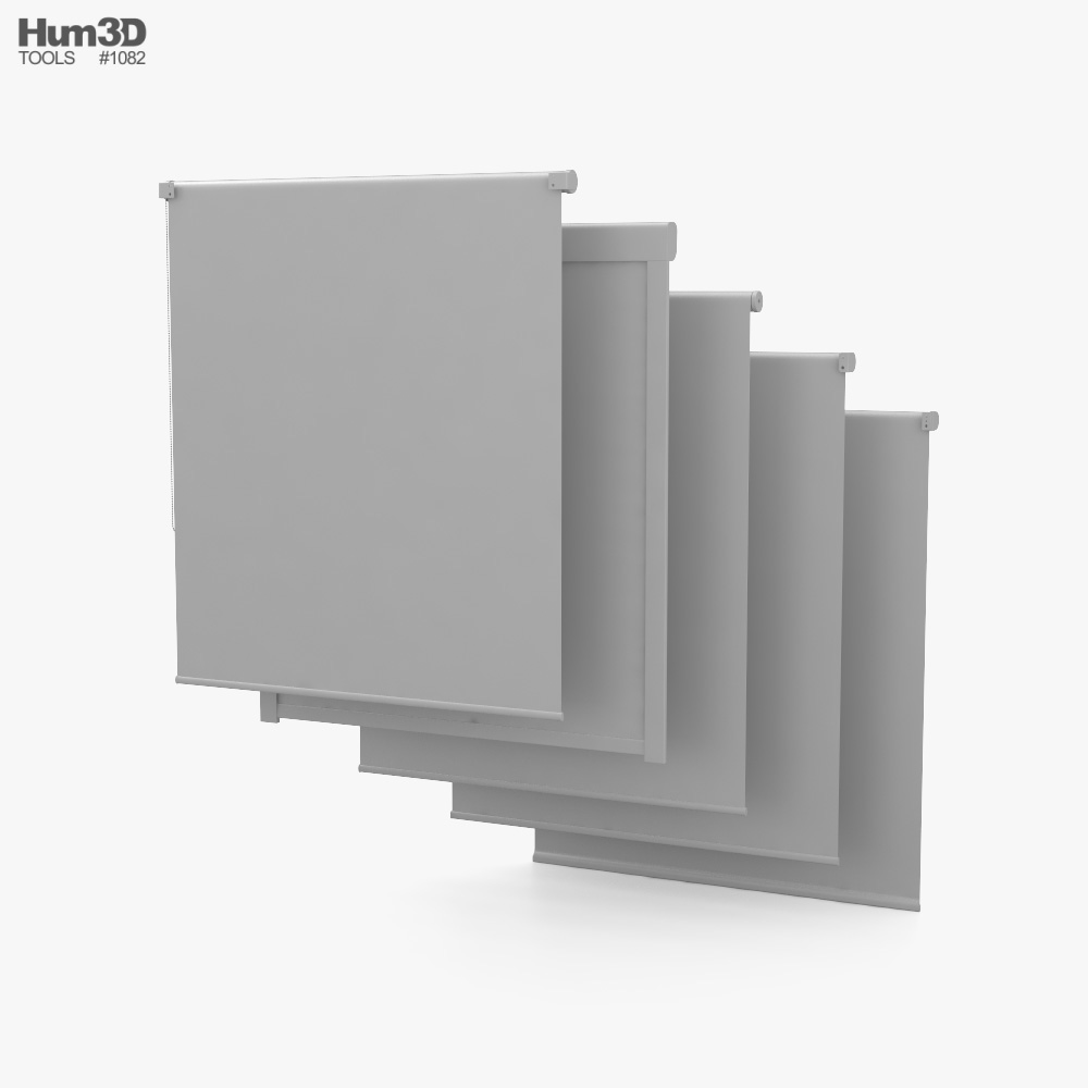 Roller Blinds 3D model - Download in MAX, OBJ, FBX, C4D