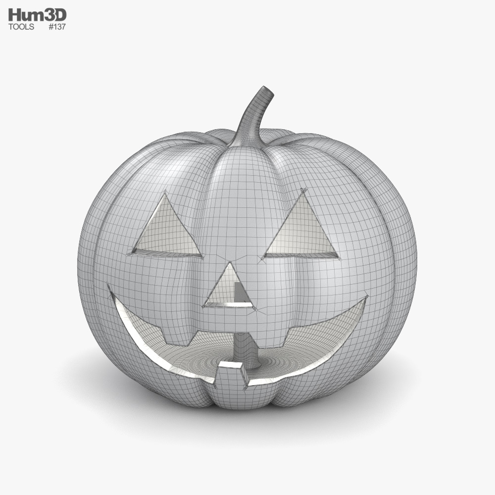 Jack-o'-Lantern Halloween 3D model - Download in MAX, OBJ, FBX, C4D