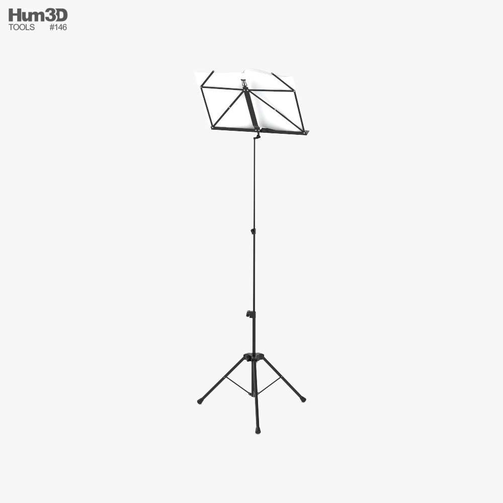 Music Stand 3D model - Download in MAX, OBJ, FBX, C4D