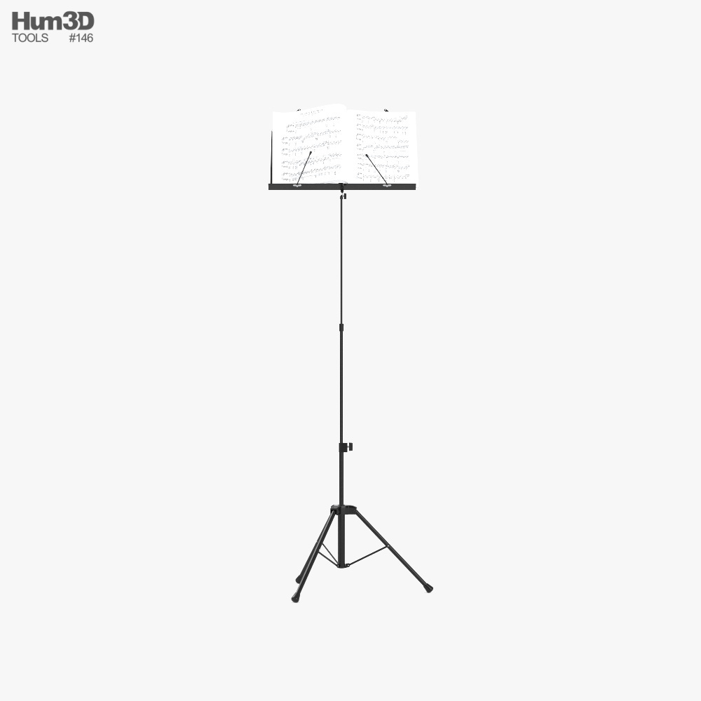 Music Stand 3D model - Download in MAX, OBJ, FBX, C4D