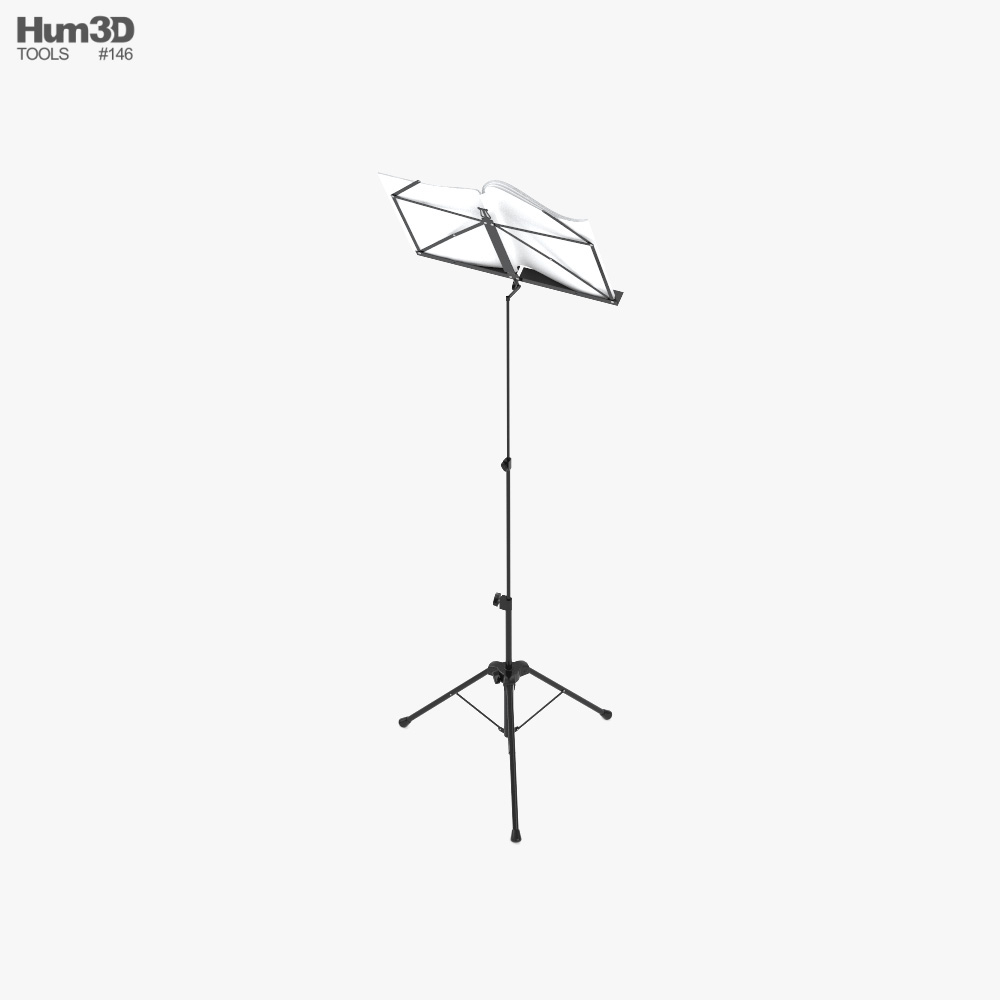 Music Stand 3D model - Download in MAX, OBJ, FBX, C4D