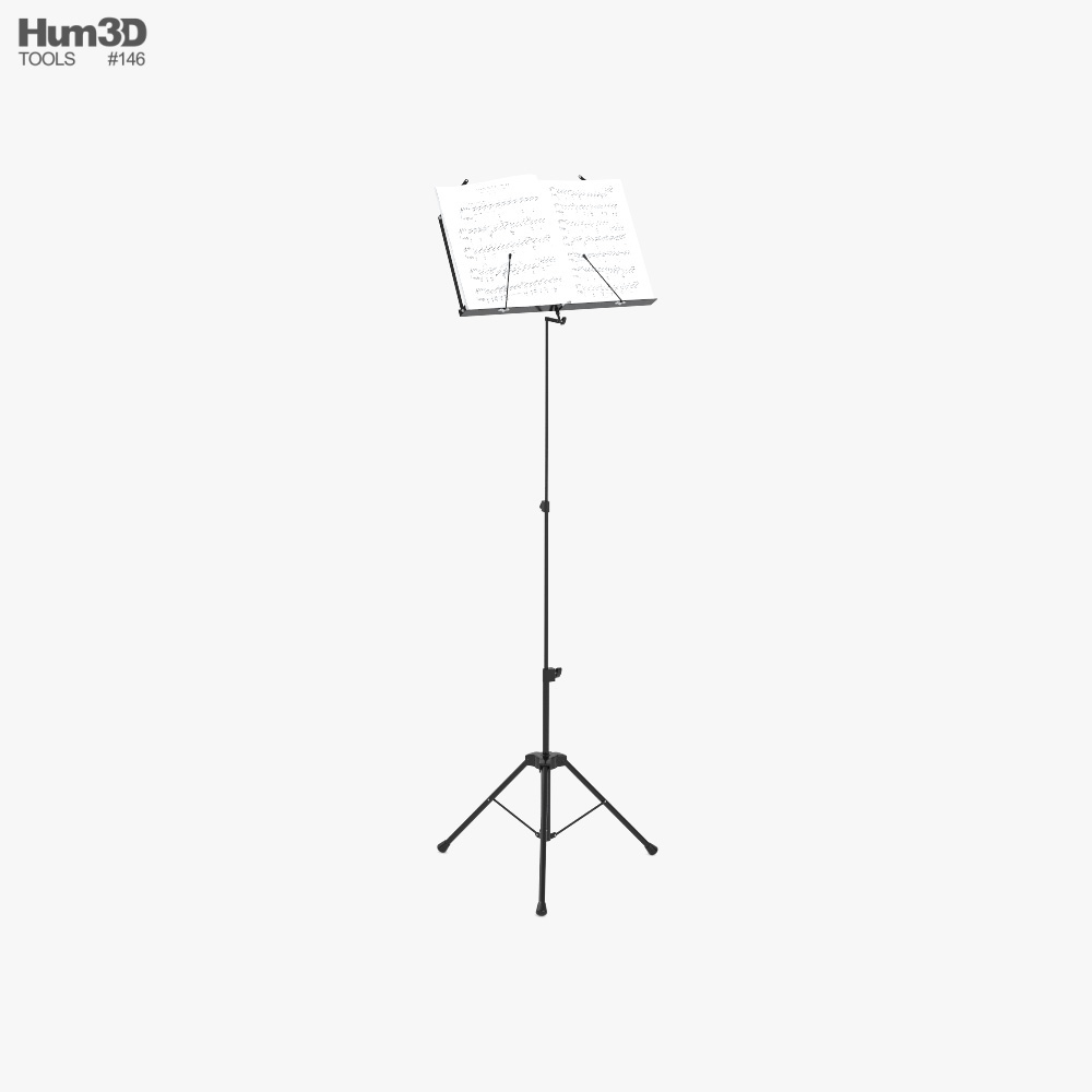 Music Stand 3D model - Download in MAX, OBJ, FBX, C4D