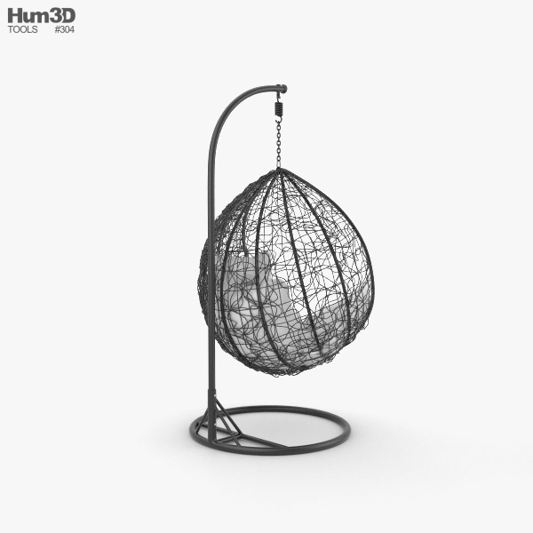 Hanging сhair 3D model - Download in MAX, OBJ, FBX, C4D