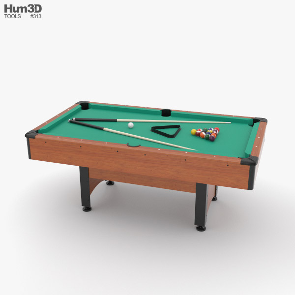 Pool Table 3D model - Download in MAX, OBJ, FBX, C4D