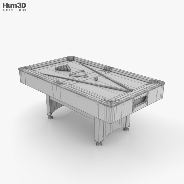 Pool Table 3D model - Download in MAX, OBJ, FBX, C4D