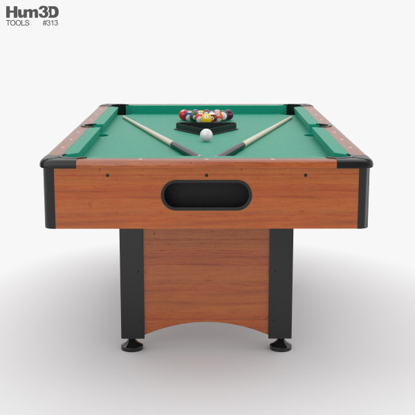 Pool Table 3D model - Download in MAX, OBJ, FBX, C4D