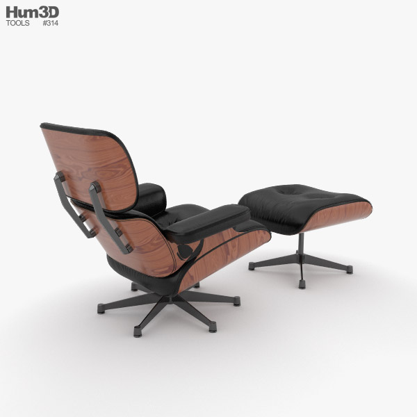 Eames Lounge chair 3D model - Download in MAX, OBJ, FBX, C4D