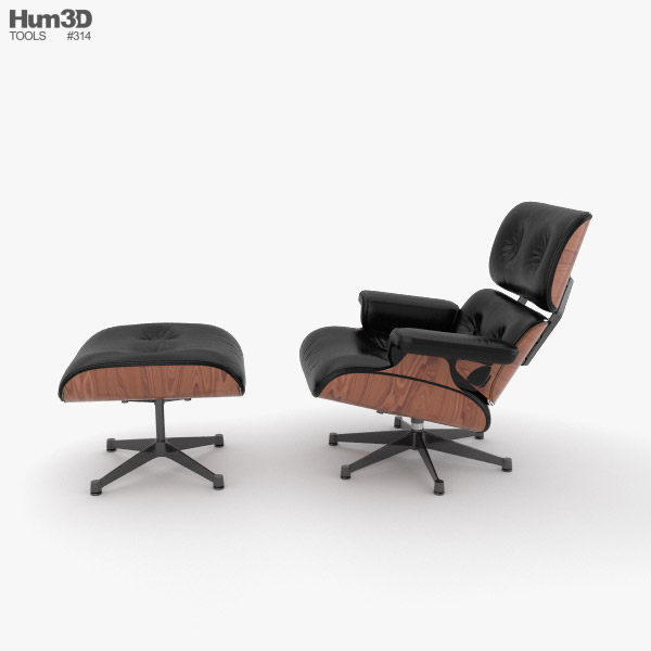 Eames Lounge chair 3D model - Download in MAX, OBJ, FBX, C4D