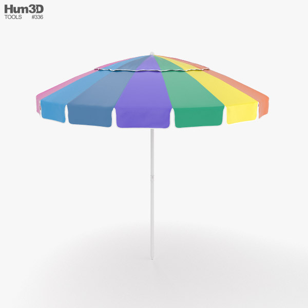 Beach Umbrella 3D model - Download in MAX, OBJ, FBX, C4D