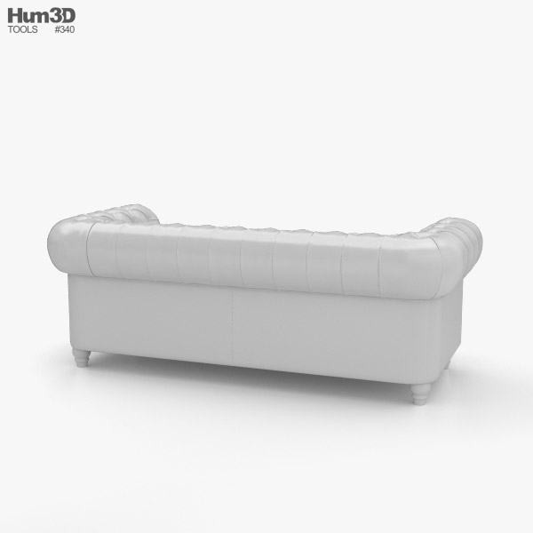 Chesterfield Sofa 3D model - Download in MAX, OBJ, FBX, C4D