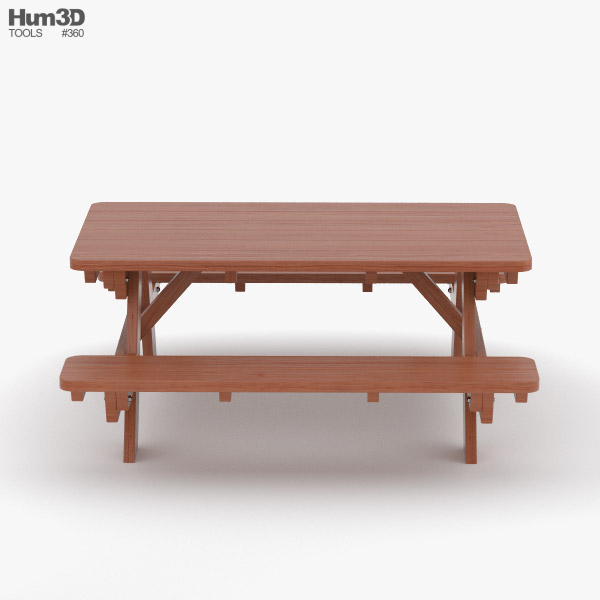 Picnic Table 3D model - Download in MAX, OBJ, FBX, C4D