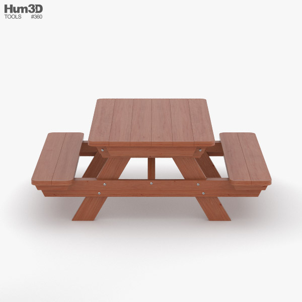 Picnic Table 3D model - Download in MAX, OBJ, FBX, C4D