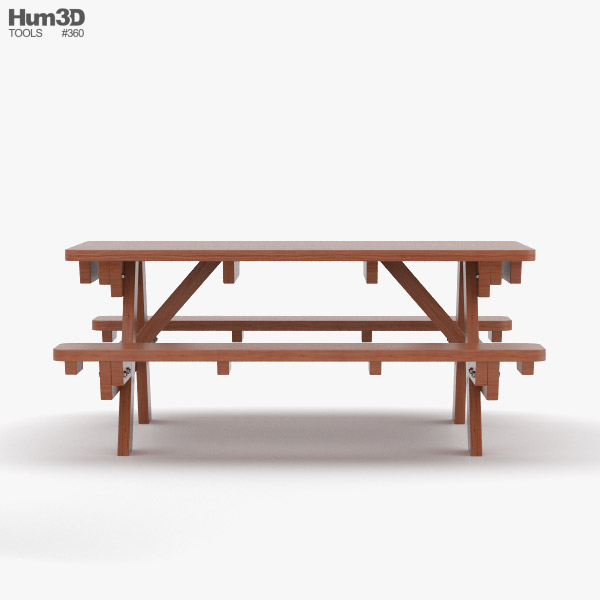 Picnic Table 3D model - Download in MAX, OBJ, FBX, C4D