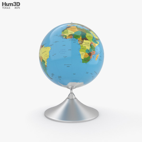 Globe 3D model - Download in MAX, OBJ, FBX, C4D