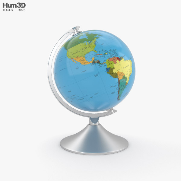 Globe 3D model - Download in MAX, OBJ, FBX, C4D