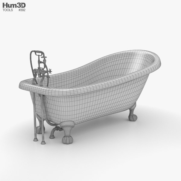 Bathtub 3D model - Download in MAX, OBJ, FBX, C4D