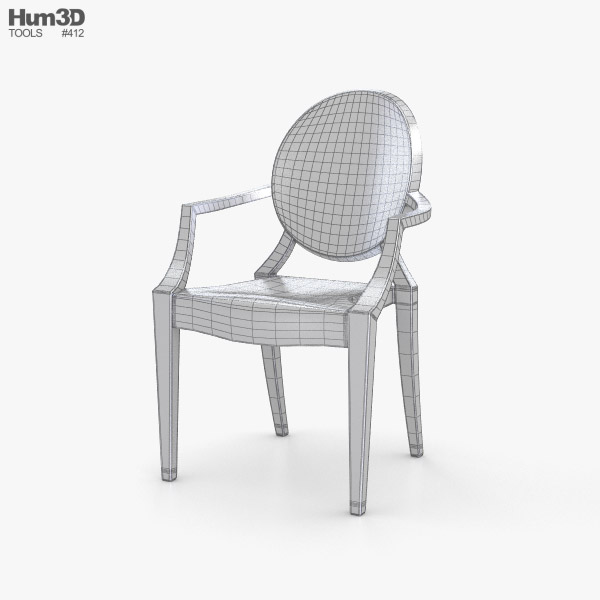 Ghost Chair 3D model - Download in MAX, OBJ, FBX, C4D