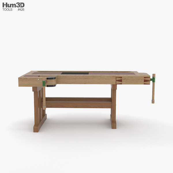 Woodworking Workbench 3D model - Download in MAX, OBJ, FBX, C4D