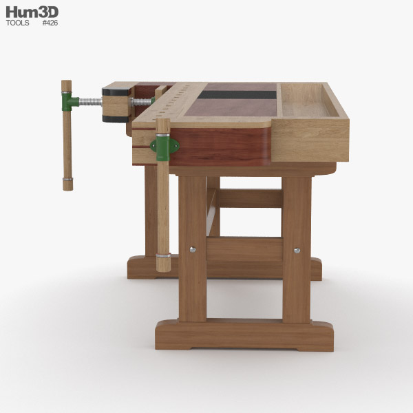 Woodworking Workbench 3D model - Download in MAX, OBJ, FBX, C4D
