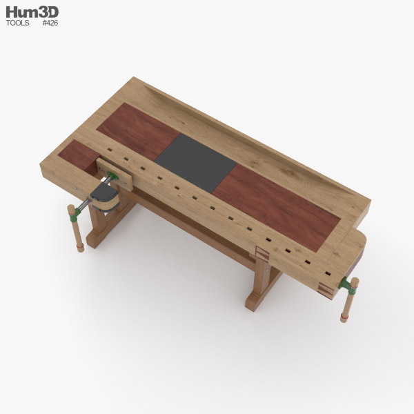 Woodworking Workbench 3D model - Download in MAX, OBJ, FBX, C4D