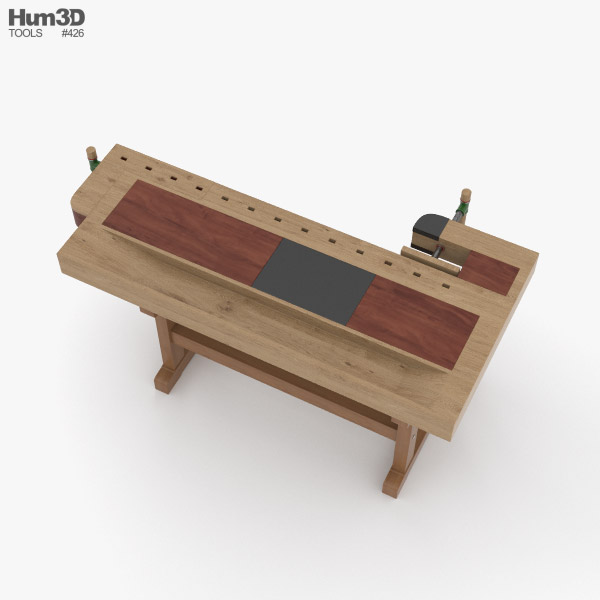 Woodworking Workbench 3D model - Download in MAX, OBJ, FBX, C4D