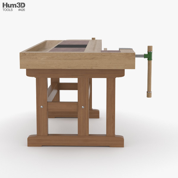 Woodworking Workbench 3D model - Download in MAX, OBJ, FBX, C4D