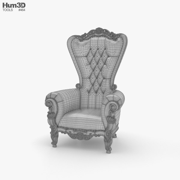 Throne 3D model - Download in MAX, OBJ, FBX, C4D