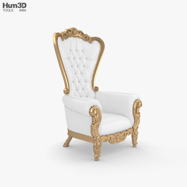 Throne 3D model - Download in MAX, OBJ, FBX, C4D