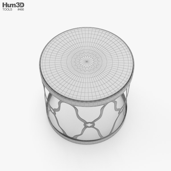Round side table 3D model - Download in MAX, OBJ, FBX, C4D