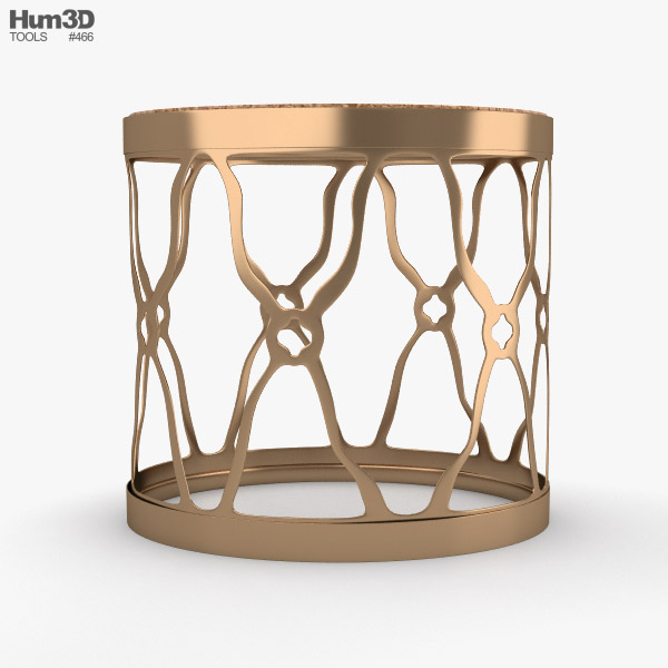 Round side table 3D model - Download in MAX, OBJ, FBX, C4D