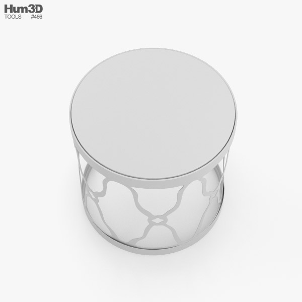 Round side table 3D model - Download in MAX, OBJ, FBX, C4D