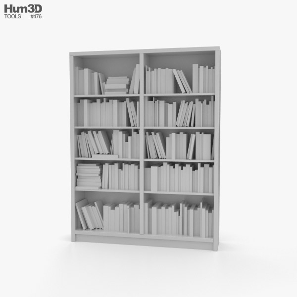 Bookshelf 3D model - Download in MAX, OBJ, FBX, C4D