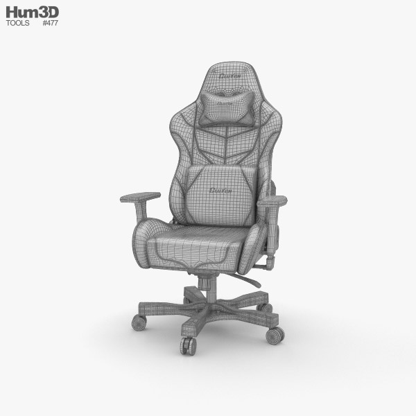 Gaming chair 3D model - Download in MAX, OBJ, FBX, C4D