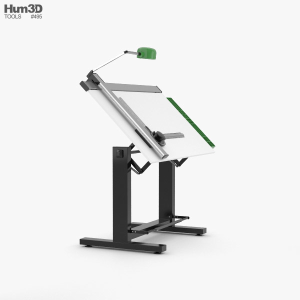 Drafting Table 3d Model Download In Max Obj Fbx C4d