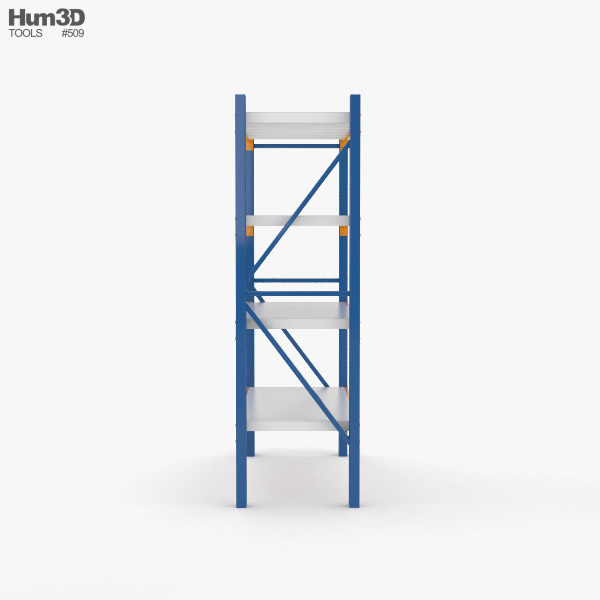 Warehouse Pallet Rack 3D model - Download in MAX, OBJ, FBX, C4D