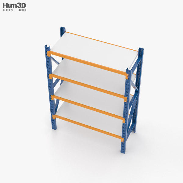 Warehouse Pallet Rack 3D model - Download in MAX, OBJ, FBX, C4D