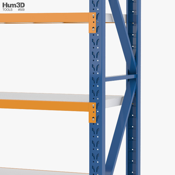 Warehouse Pallet Rack 3D model - Download in MAX, OBJ, FBX, C4D