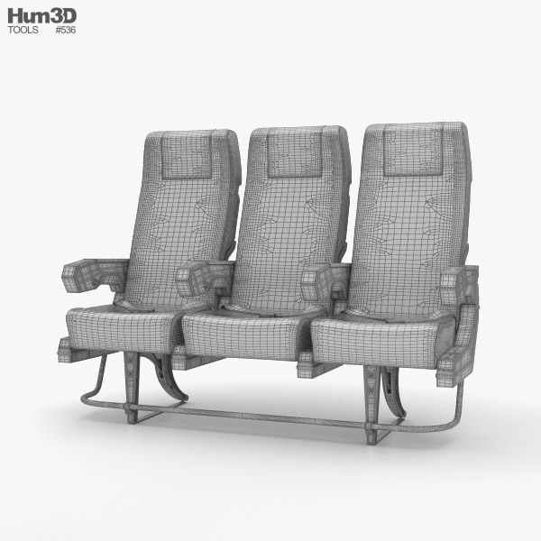 Airplane Seats 3D model - Download in MAX, OBJ, FBX, C4D
