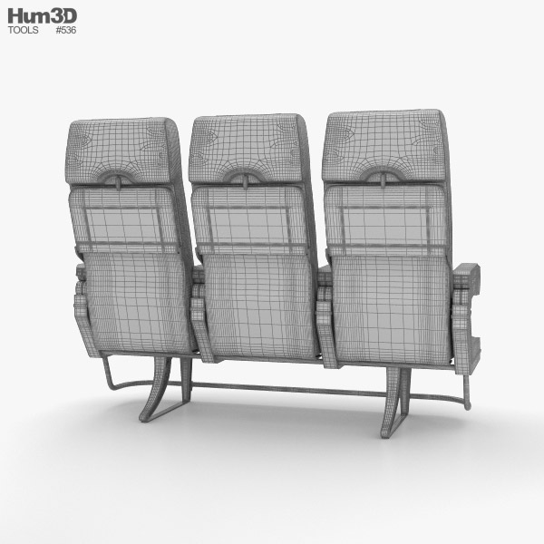 Airplane Seats 3D model - Download in MAX, OBJ, FBX, C4D