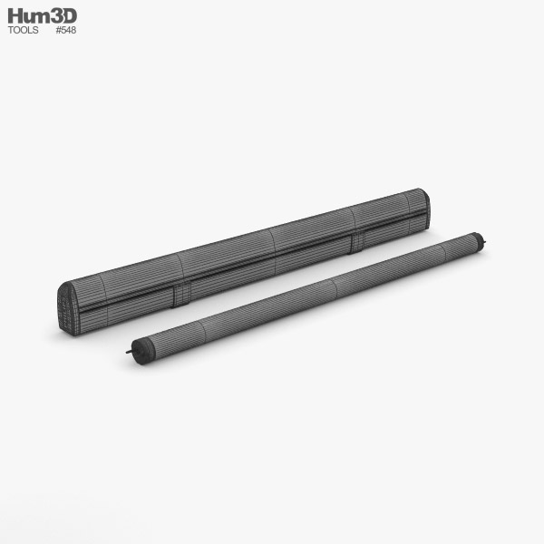 Tube Light 3D model - Download in MAX, OBJ, FBX, C4D