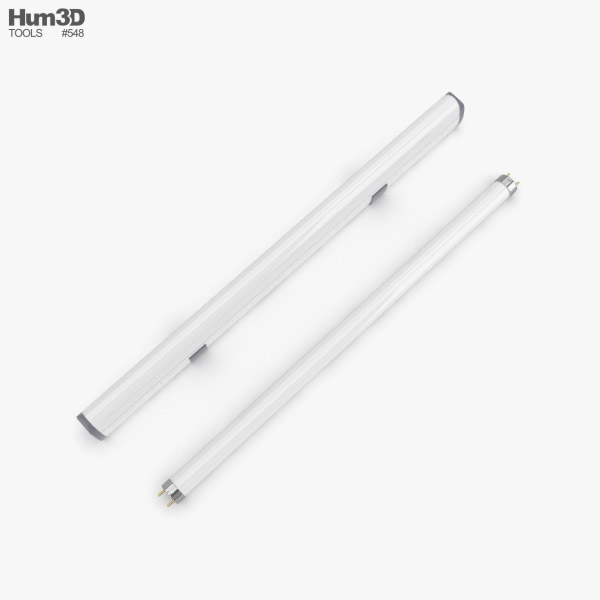 Tube Light 3D model - Download in MAX, OBJ, FBX, C4D