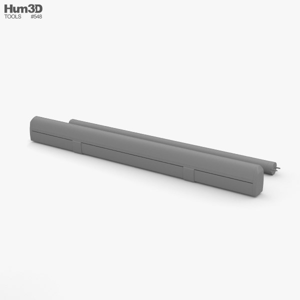 Tube Light 3D model - Download in MAX, OBJ, FBX, C4D