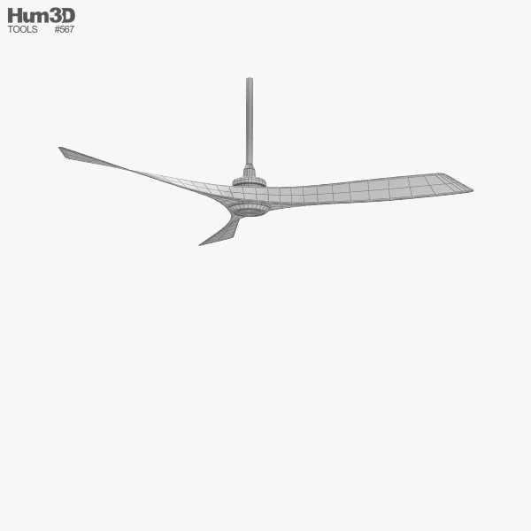 Ceiling fan 3D model - Download in MAX, OBJ, FBX, C4D