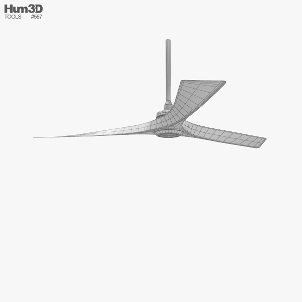 Ceiling fan 3D model - Download in MAX, OBJ, FBX, C4D