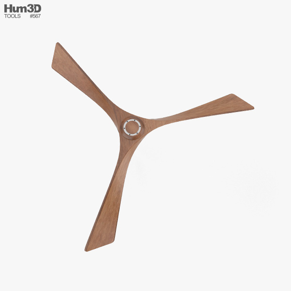 Ceiling fan 3D model - Download in MAX, OBJ, FBX, C4D