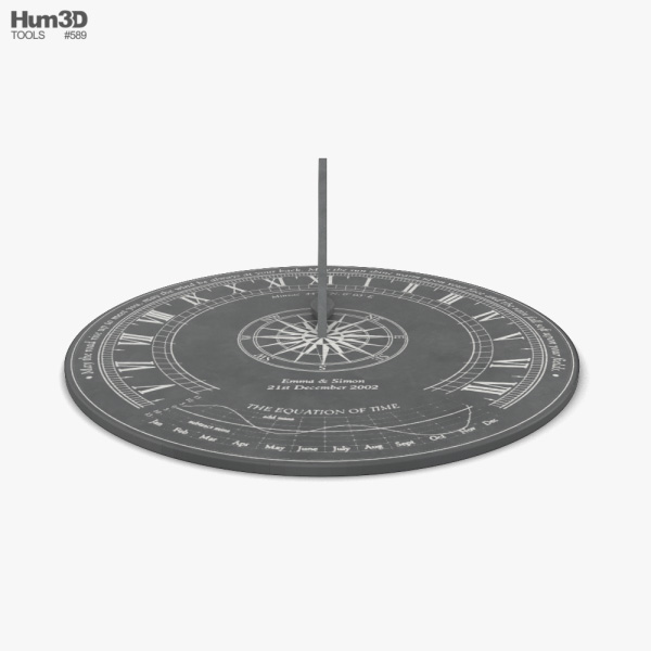 Sundial 3D model - Download in MAX, OBJ, FBX, C4D