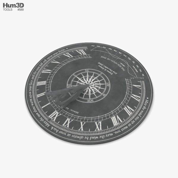 Sundial 3D model - Download in MAX, OBJ, FBX, C4D
